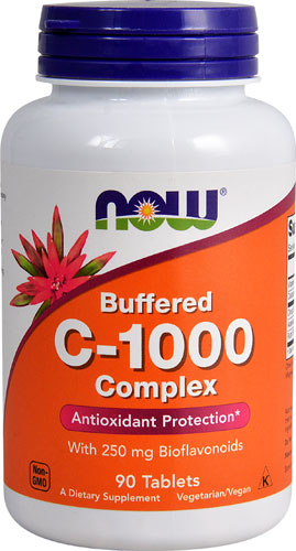 NOW Buffered C-1000 Complex -- 90 Tablets – Mega Vitamins