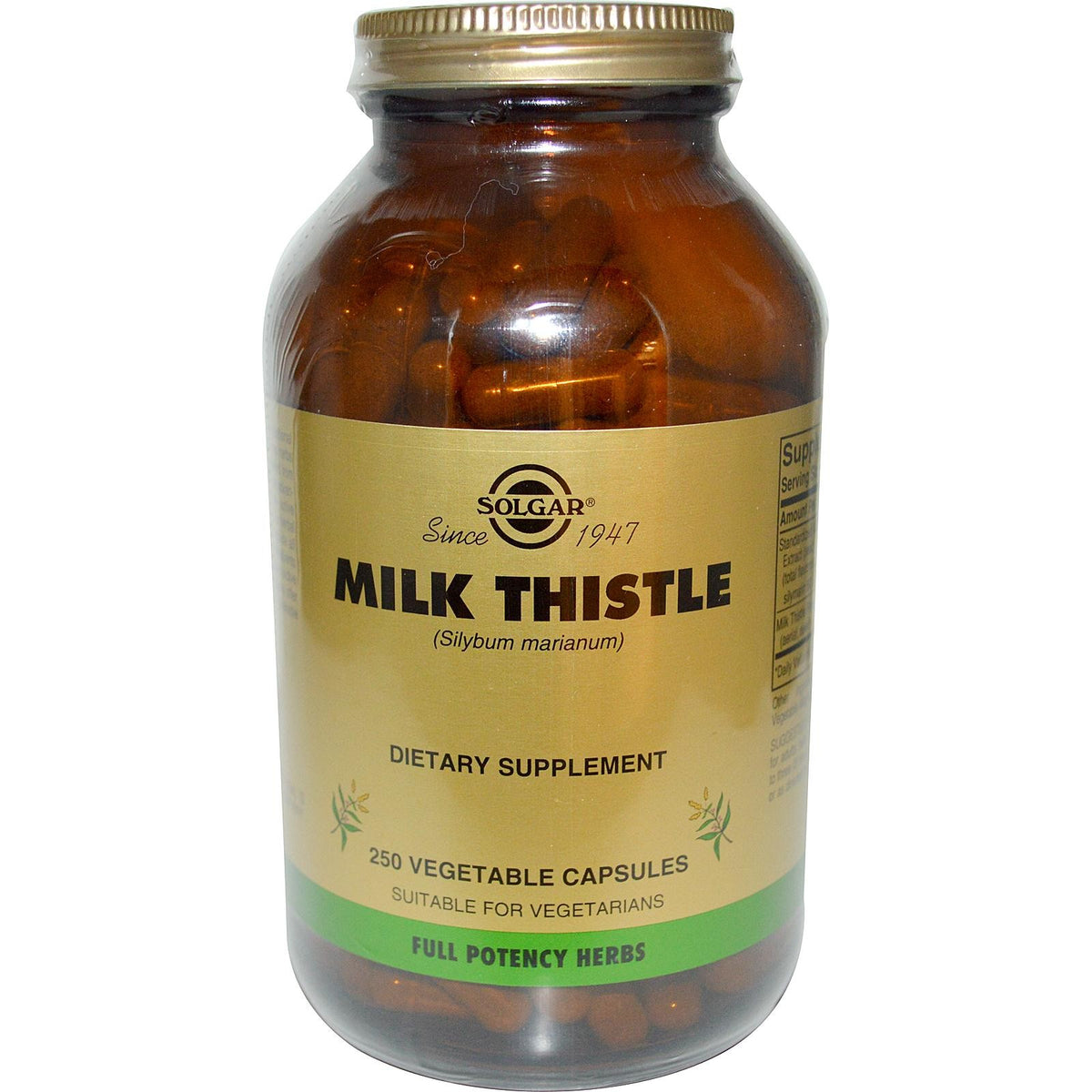 Milk Thistle 250 Veggie Capsules - Solgar - Online Supplement Store Australia – Mega Vitamins