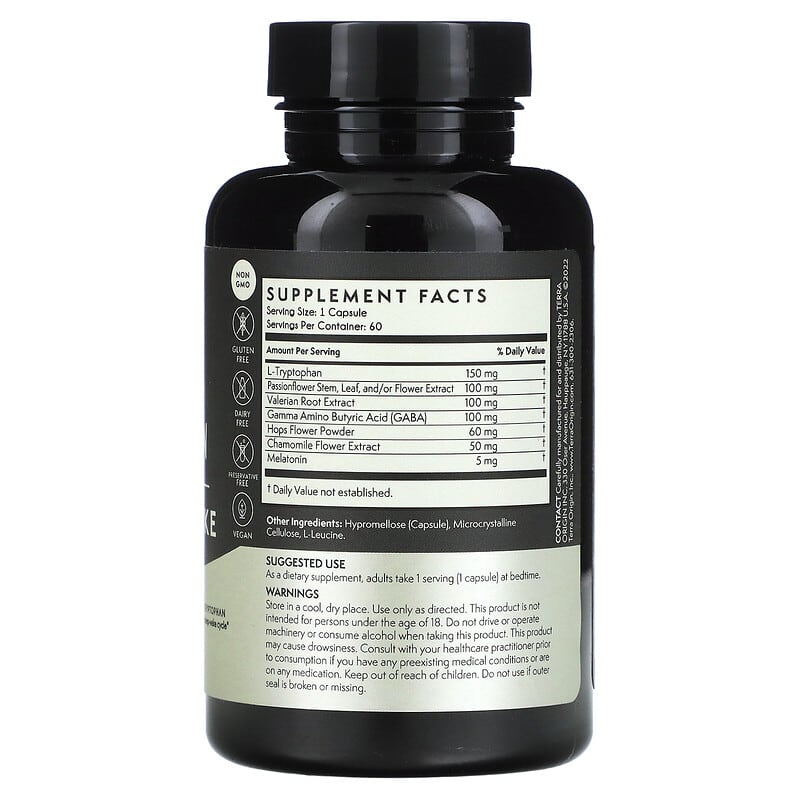 Terra Origin, Healthy Sleep & Wake, 60 Capsules – Mega Vitamins