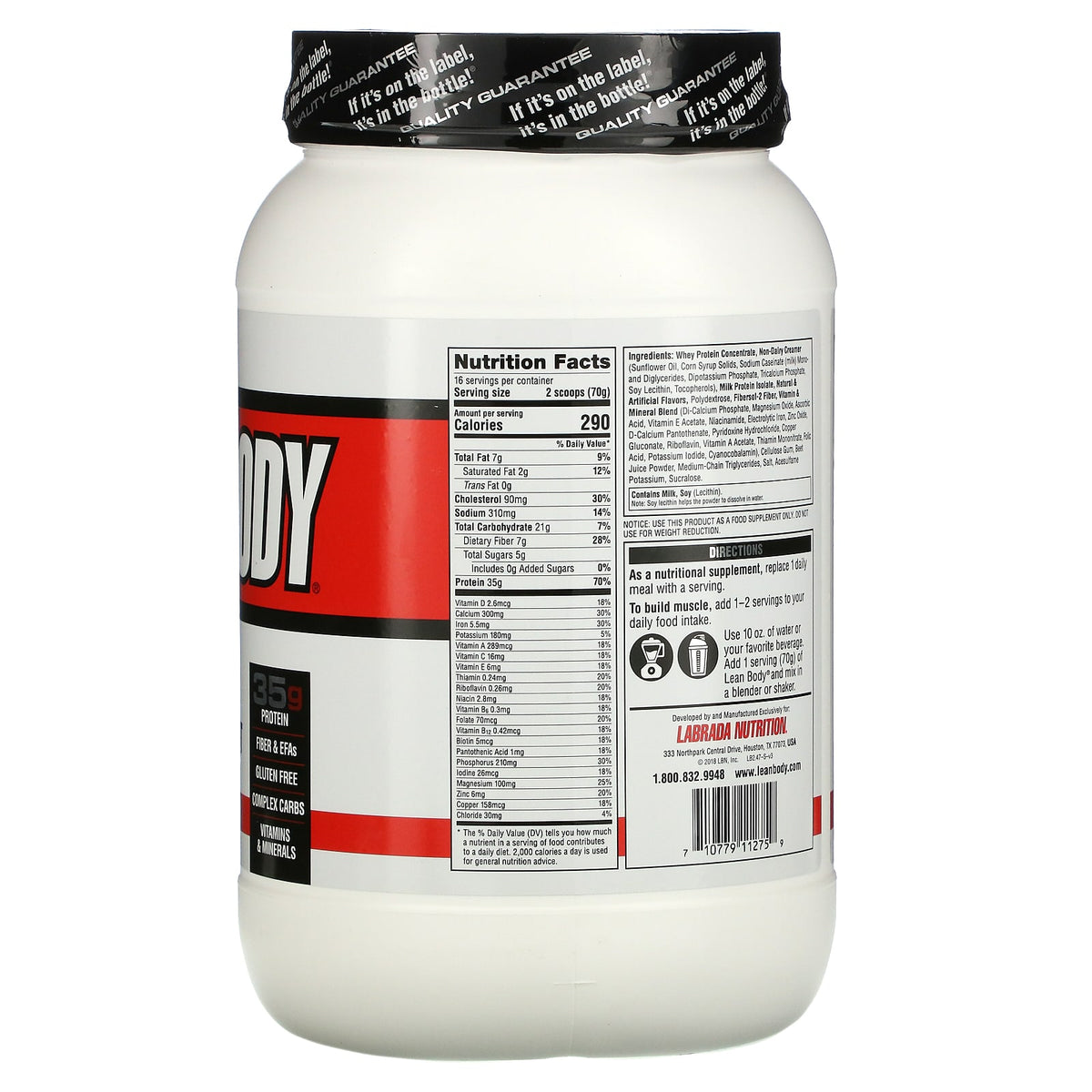 Labrada Nutrition Lean Body Strawberry Ice Cream 1.120Kg Australia ...