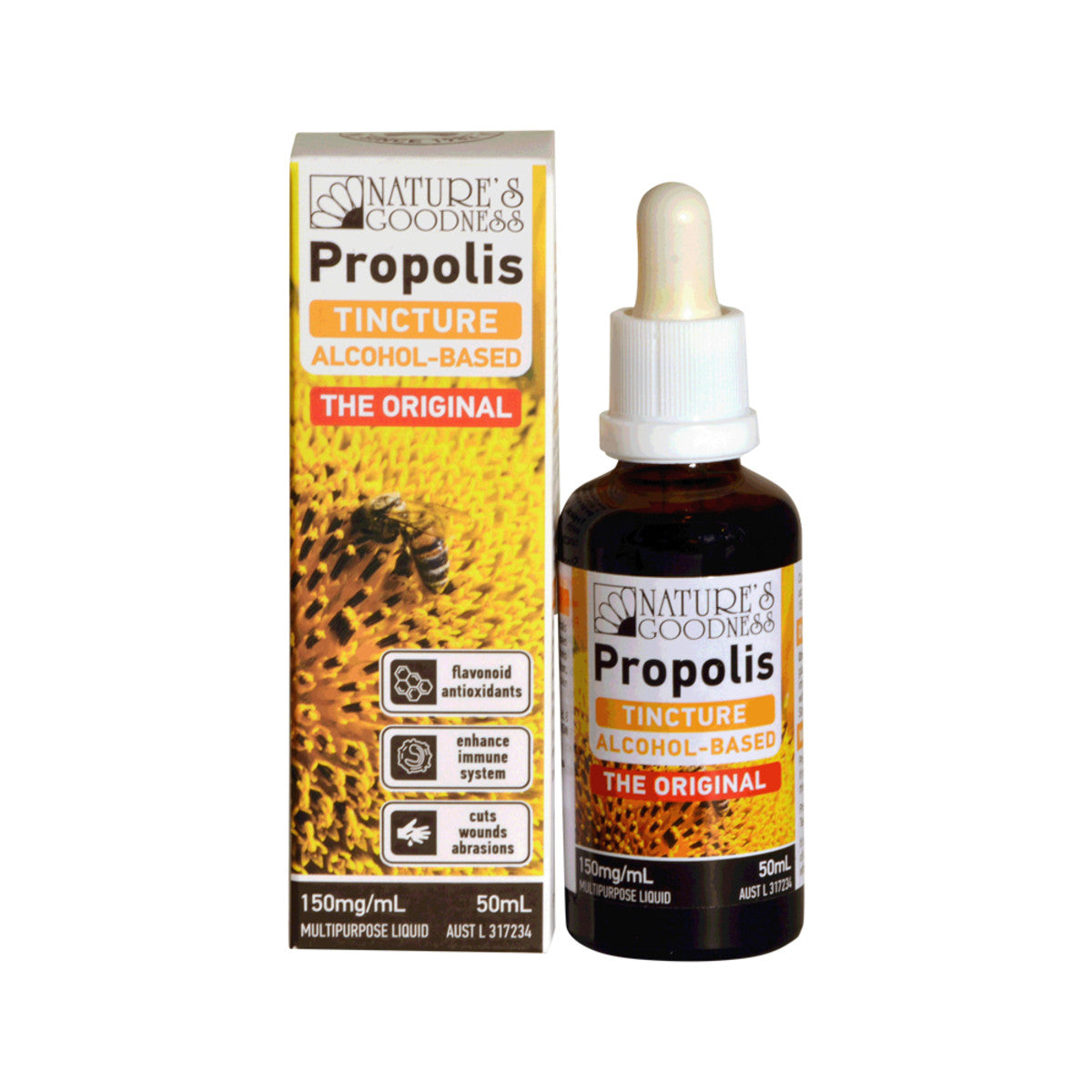 Nature's Goodness Propolis Tincture (The Original) 150mg/ml 50ml – Mega ...
