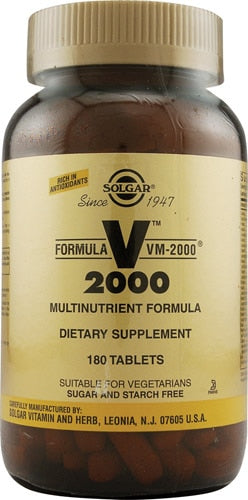 Solgar Formula VM-2000® 180 Tablets – Mega Vitamins