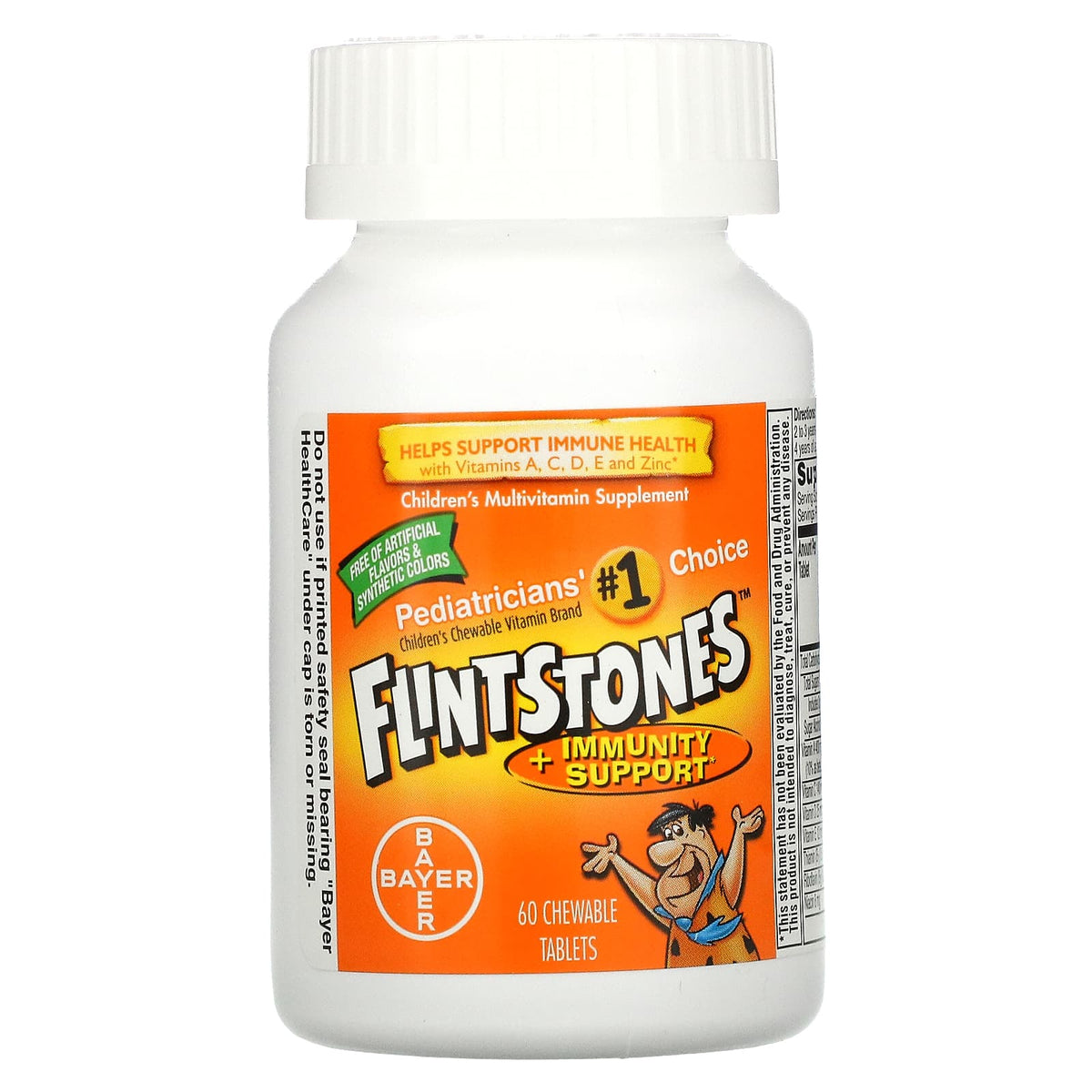 Flintstones, Children's Multivitamin Supplement + Immunity Support, Fr ...