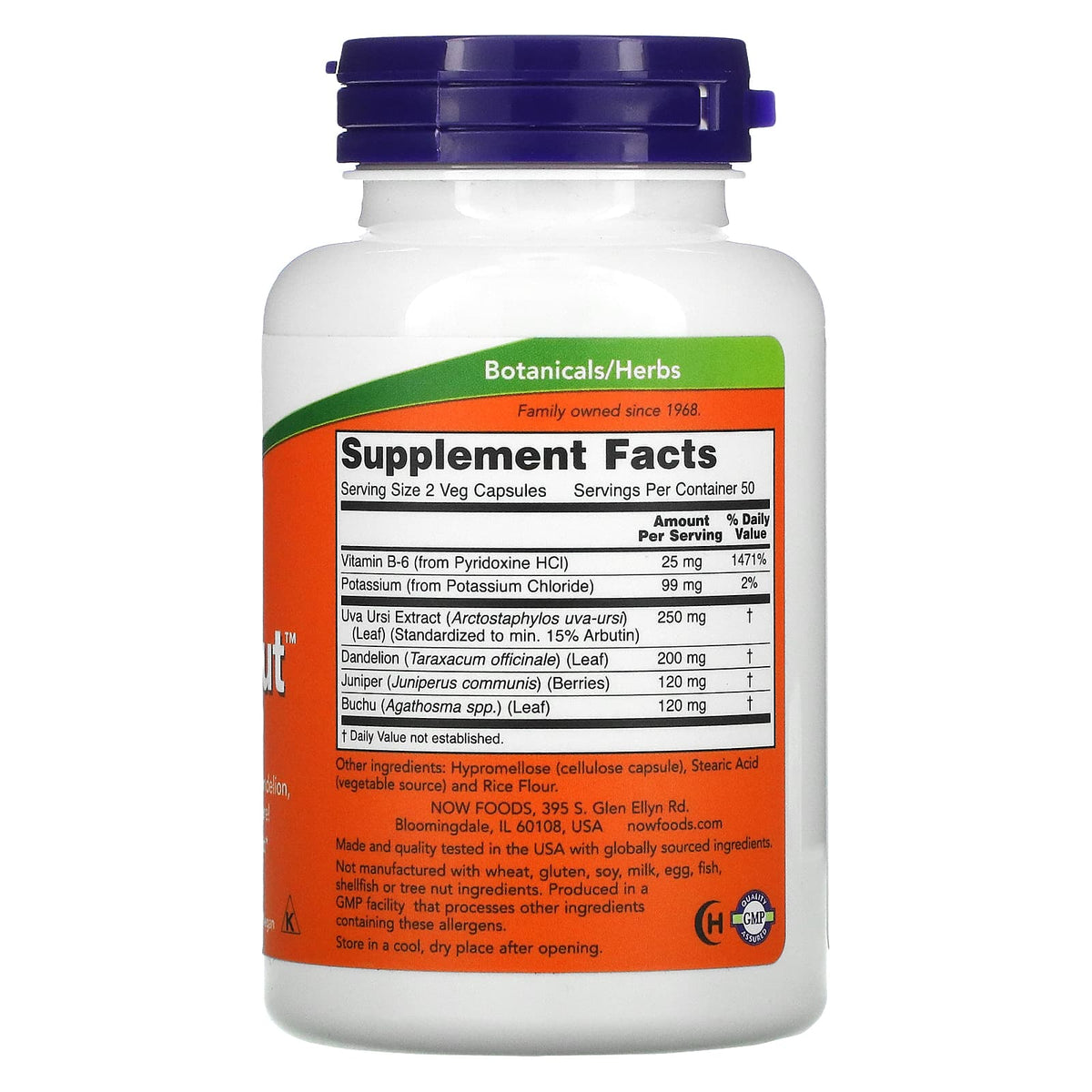 Buy Now Foods Water Out Herbal Diuretic 100 Veggie Capsules Online ...