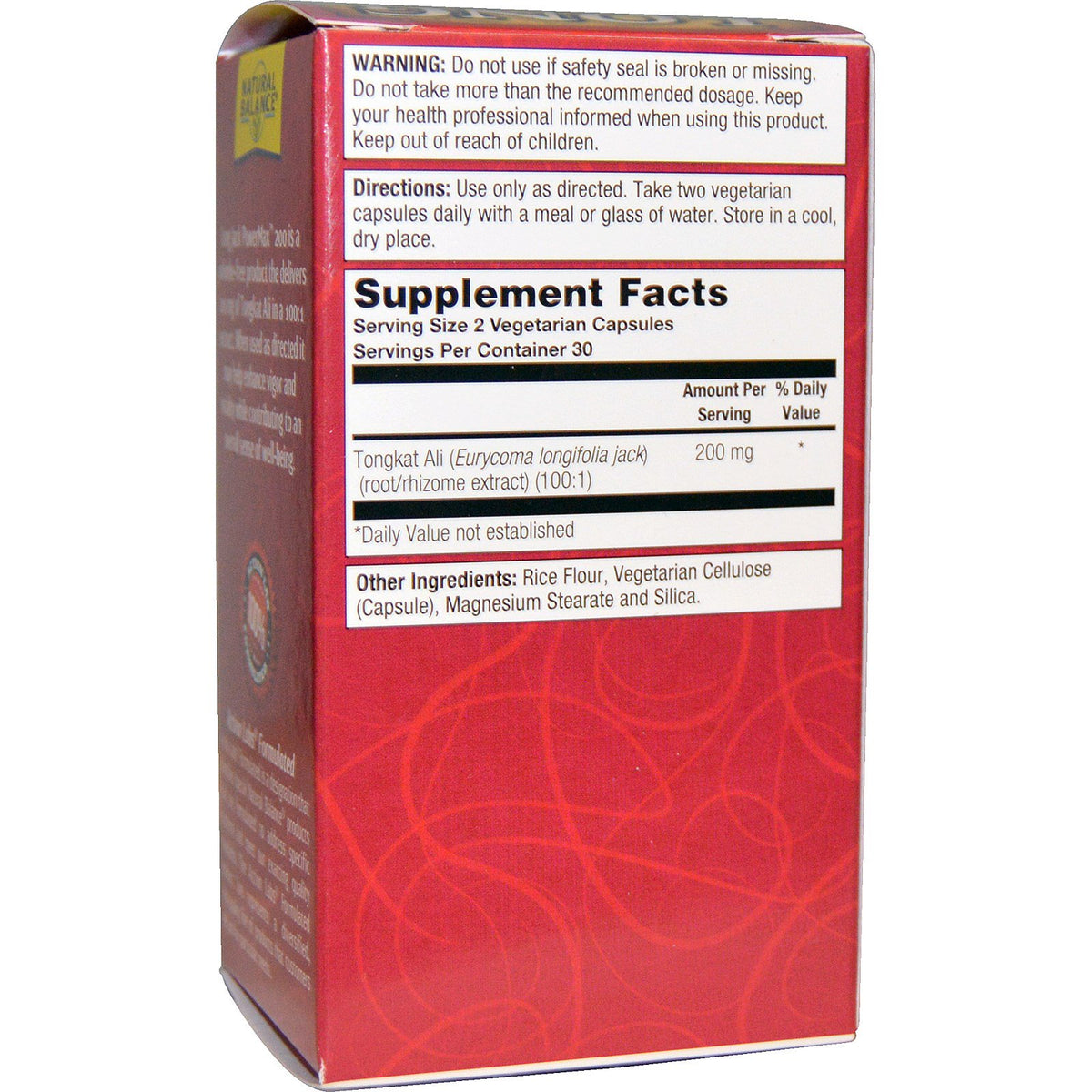 Buy Natural Balance Long Jack PowerMax 200, 60 Veggie Caps Online ...