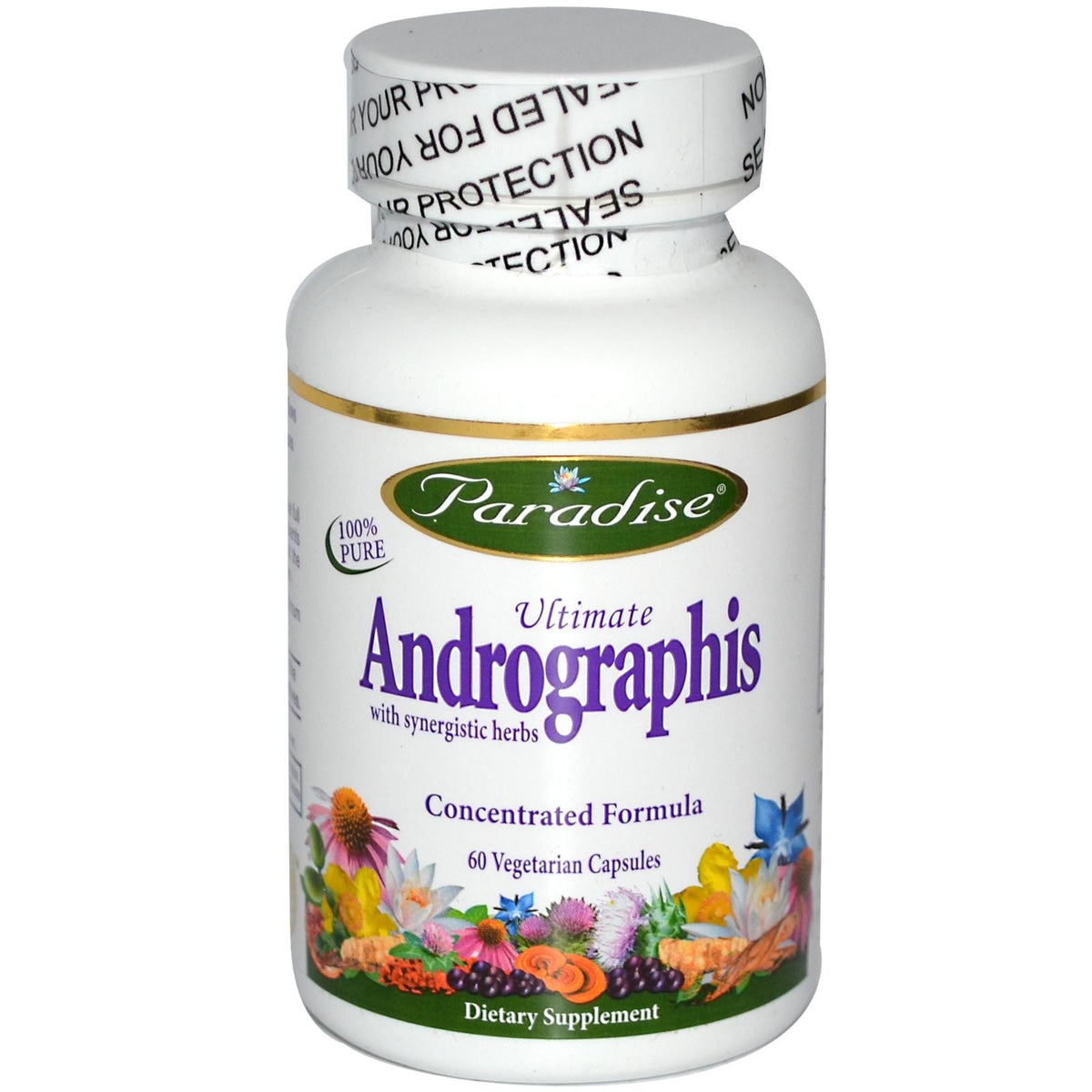 Andrographis 60 Veggie Capsules - Paradise Herbs - Supplement Store ...