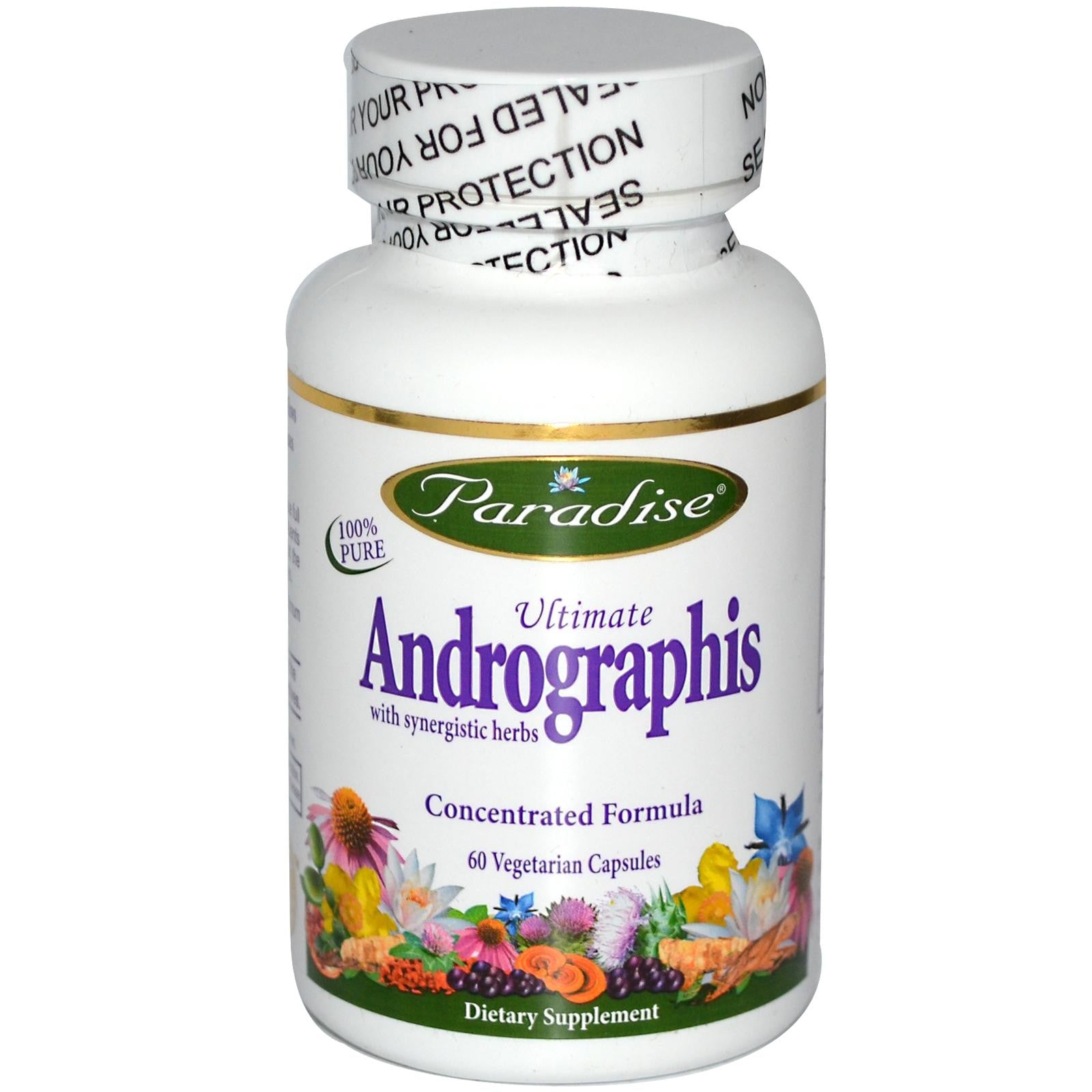 Andrographis 60 Veggie Capsules - Paradise Herbs - Supplement Store ...