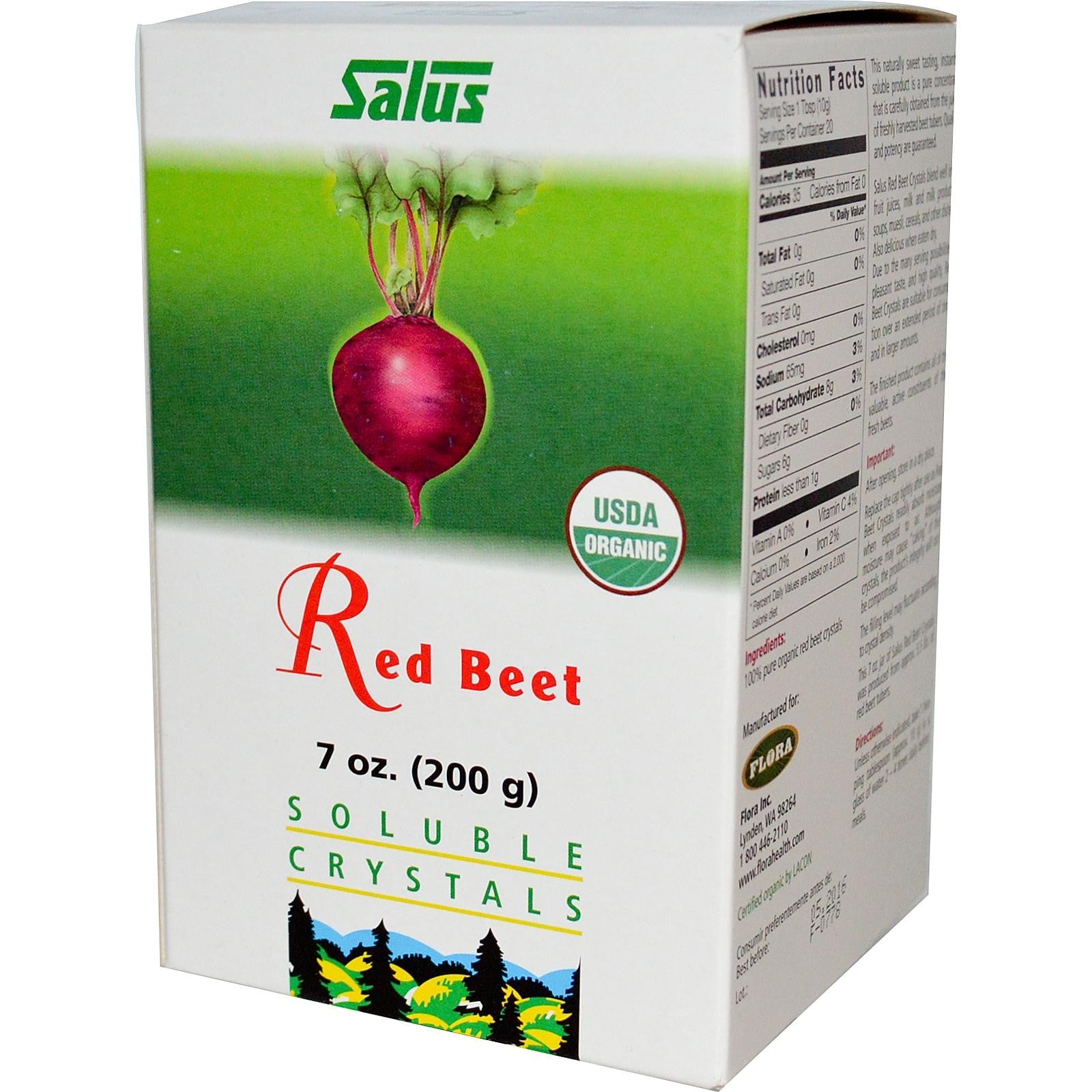 Flora, Red Beet, Soluble Crystals, 200 g, 7 oz – Mega Vitamins