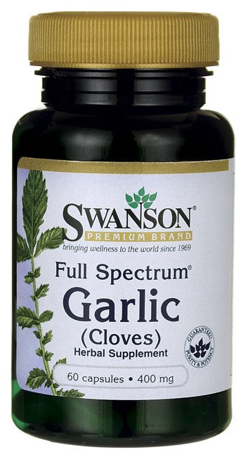 Swanson Premium Full-Spectrum Garlic (Clvs) 400mg 60 Capsules – Mega ...