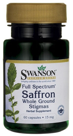 Swanson Premium Full-Spectrum Saffron 15mg 60 Capsules – Mega Vitamins