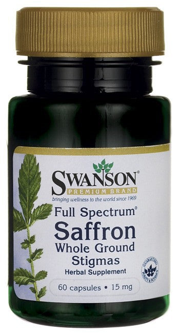 Swanson Premium Full-Spectrum Saffron 15mg 60 Capsules – Mega Vitamins