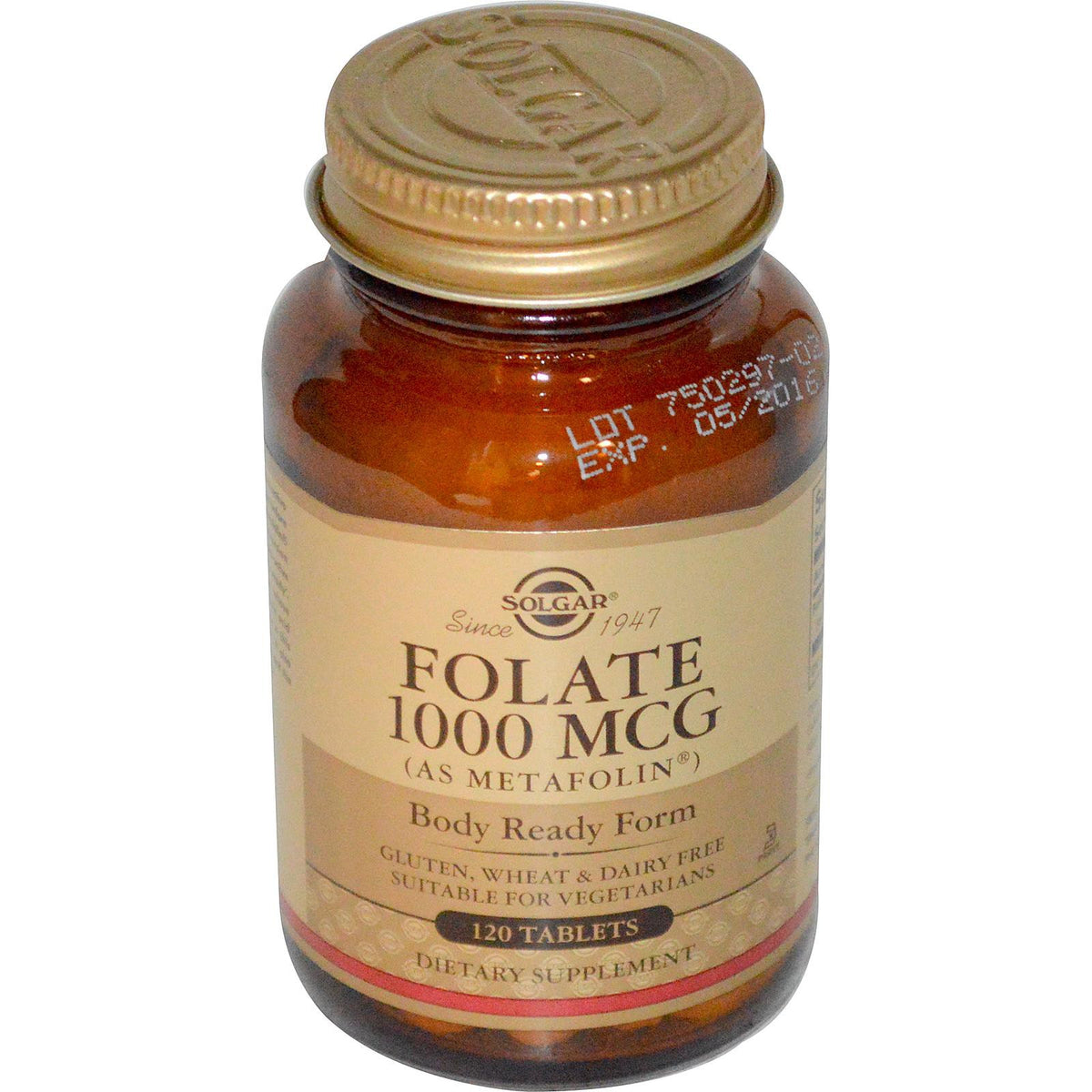 Solgar, Folate, 1000 mcg, 120 Tablets – Mega Vitamins