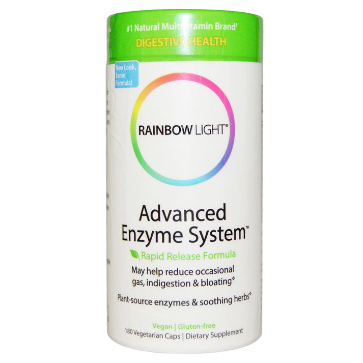 Rainbow Light, Advanced Enzyme System, Rapid Release Formula, 180 Vcap ...