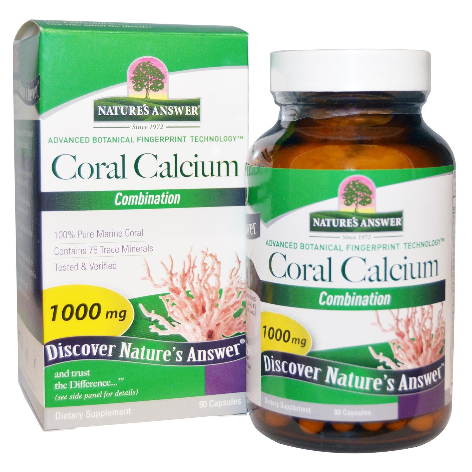 Buy Nature's Answer Coral Calcium Combination 1000mg 90 Capsules Online ...