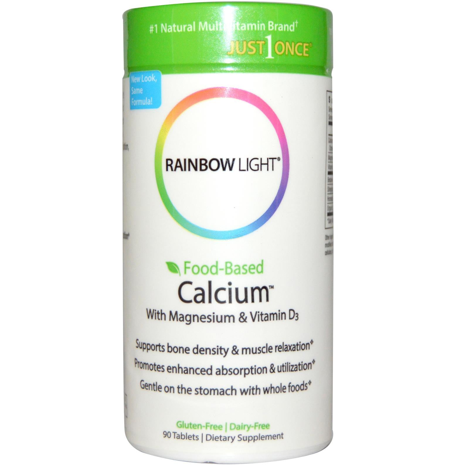 Buy Rainbow Light Calcium with Magnesium & Vitamin D3 90 Tablets Online ...