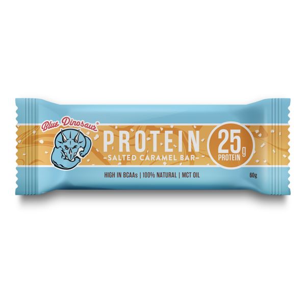 Buy Blue Dinosaur Protein Bar Salted Caramel 60g Online - Megavitamins ...