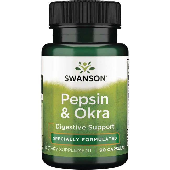 Okra Pepsin 90 Capsules - Swanson Premium - online Supplement store ...
