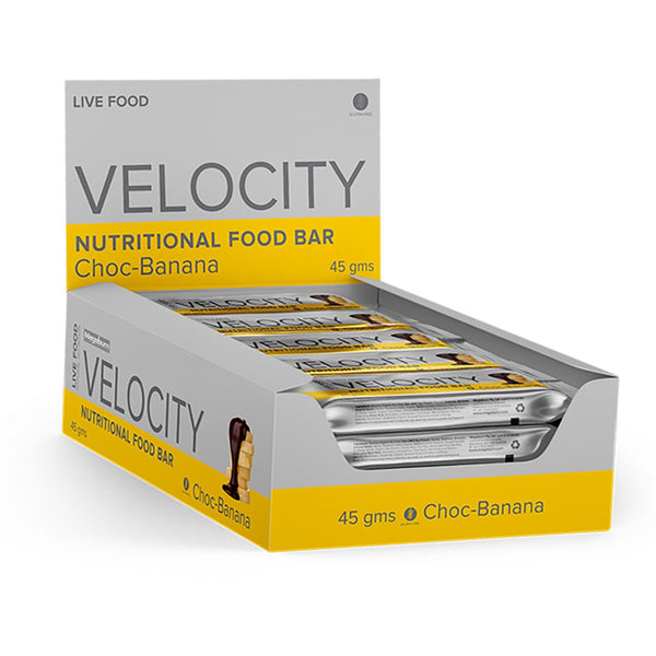 Buy Megaburn Velocity Bar Chocolate & Banana 60g x 10 Display Pack ...