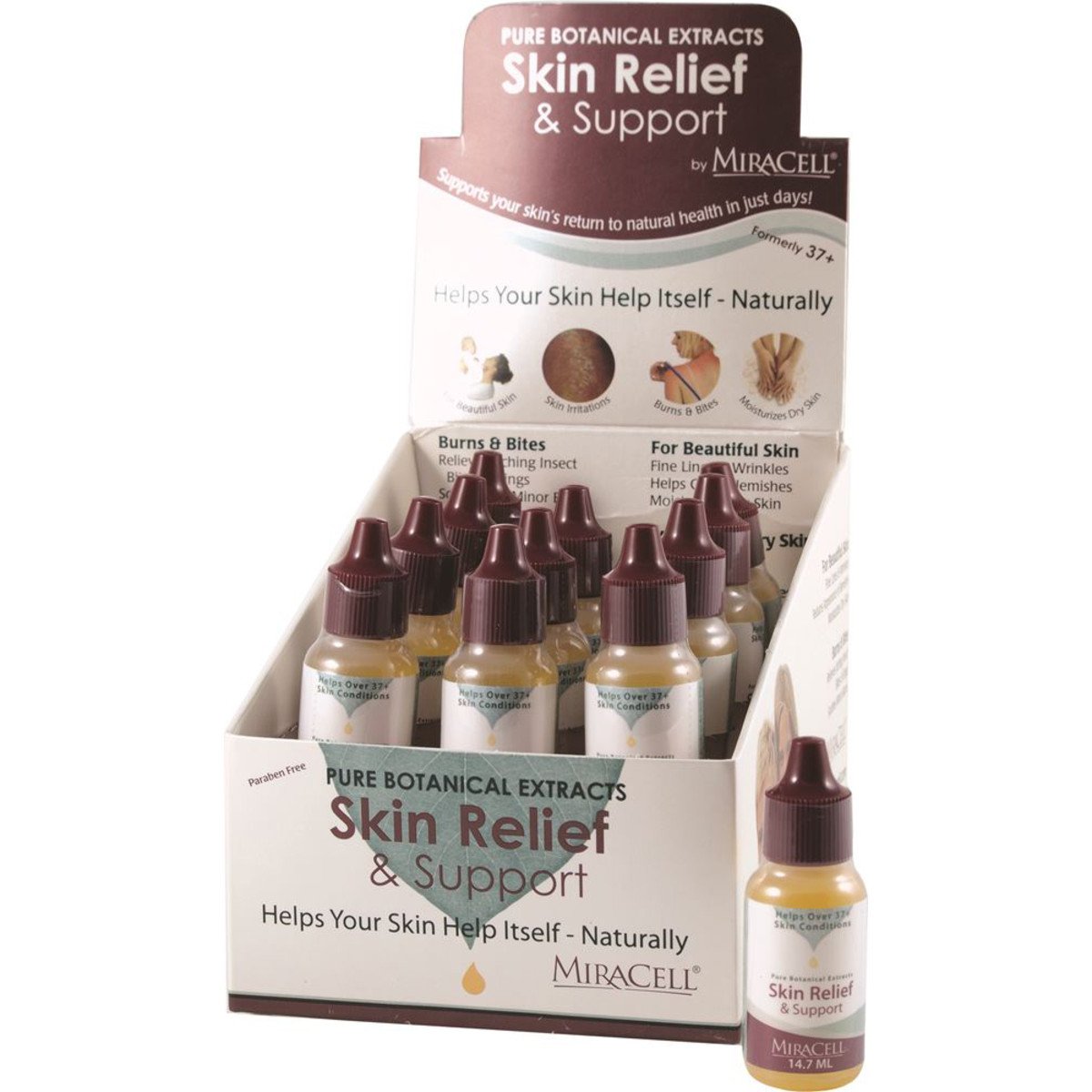 Buy Nature'S Sunshine Miracell Skin Relief Support 14.7ml x 12 Pack ...