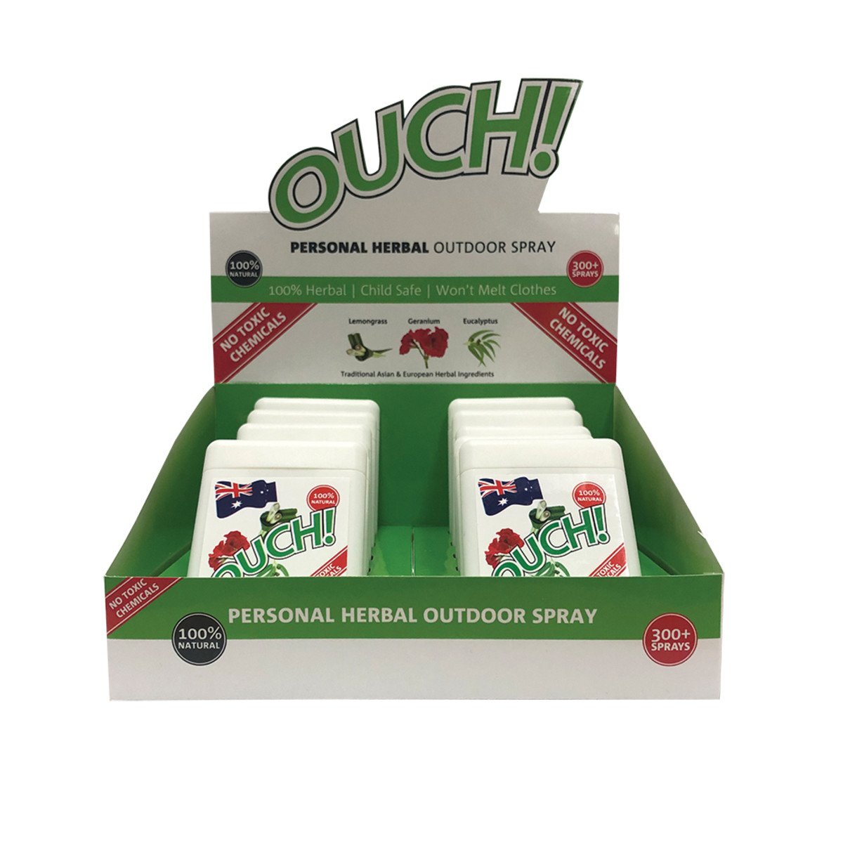 Buy Ouch! Organic Herbal Personal Outdoor Spray 20ml x 12 Pack Online ...