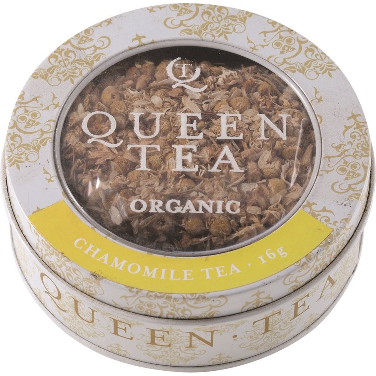 Buy Queen Tea Organic Chamomile Tea Tin 16g Online - Megavitamins ...