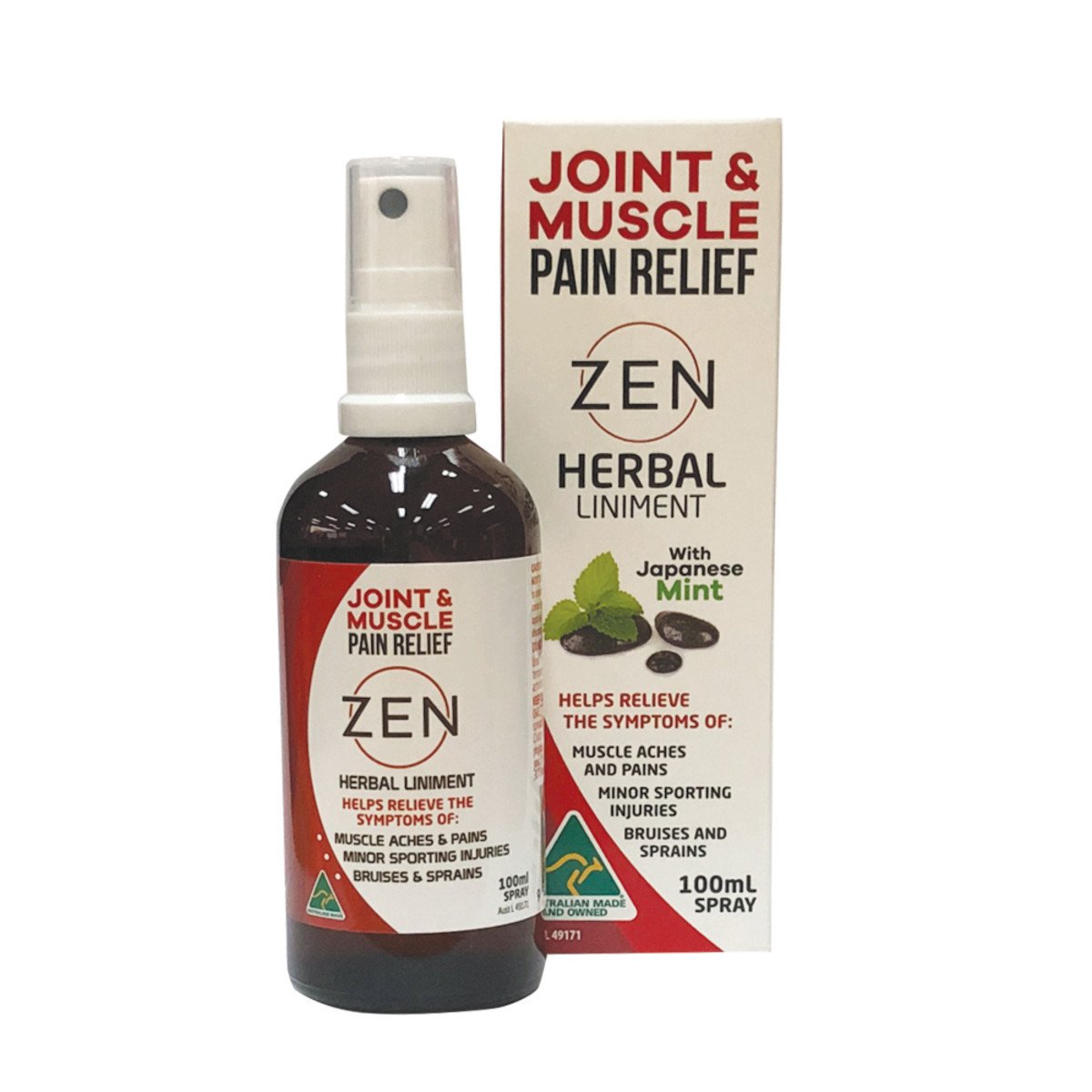 Buy Zen Therapeutics Herbal Liniment (Joint & Muscle Pain Relief) 100ml ...